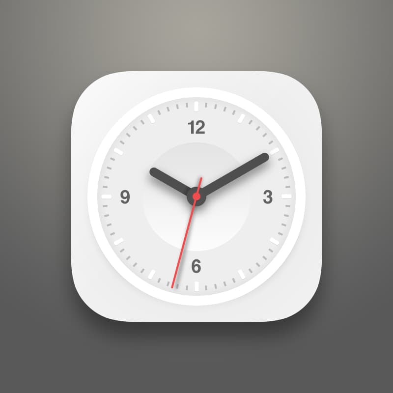 Free PSD Flat Clock - Free Free-psd Download | MPB