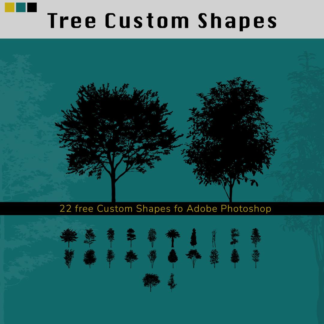 Tree Custom Shapes - Free Custom-shapes Download | MPB
