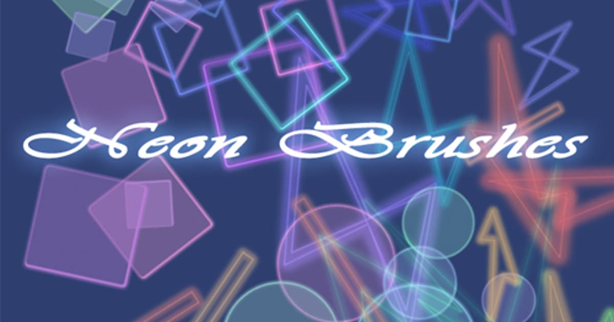 Neon Brushes - Free ABR Download | MPB