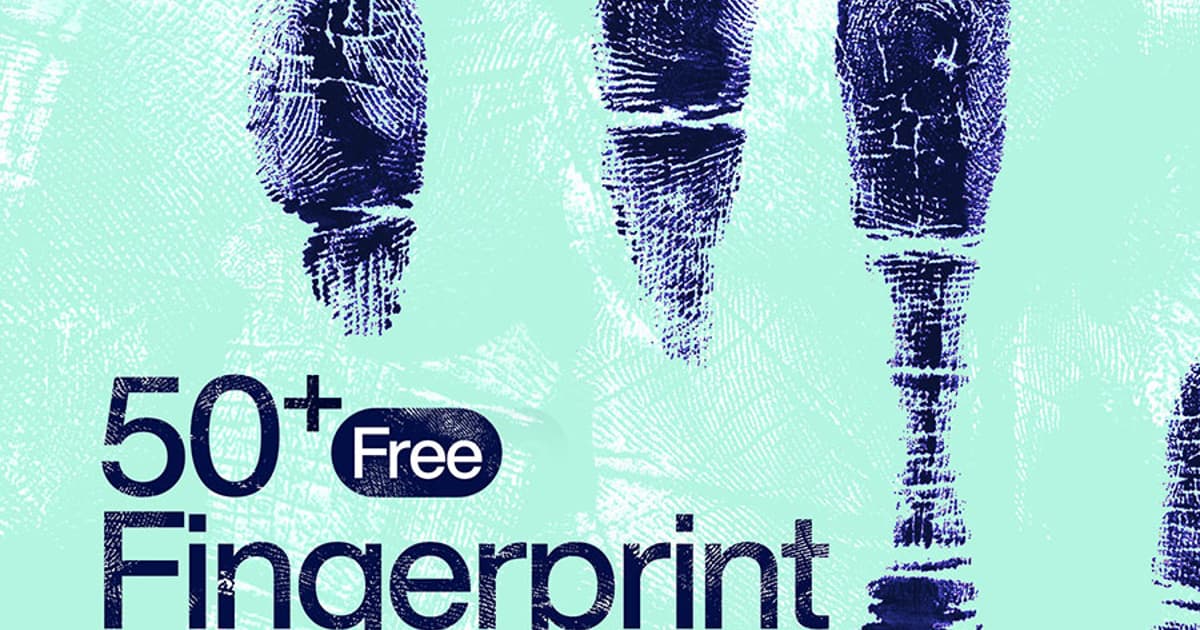 50 Hand / Fingerprint Photoshop Brushes - Free ABR Download | MPB