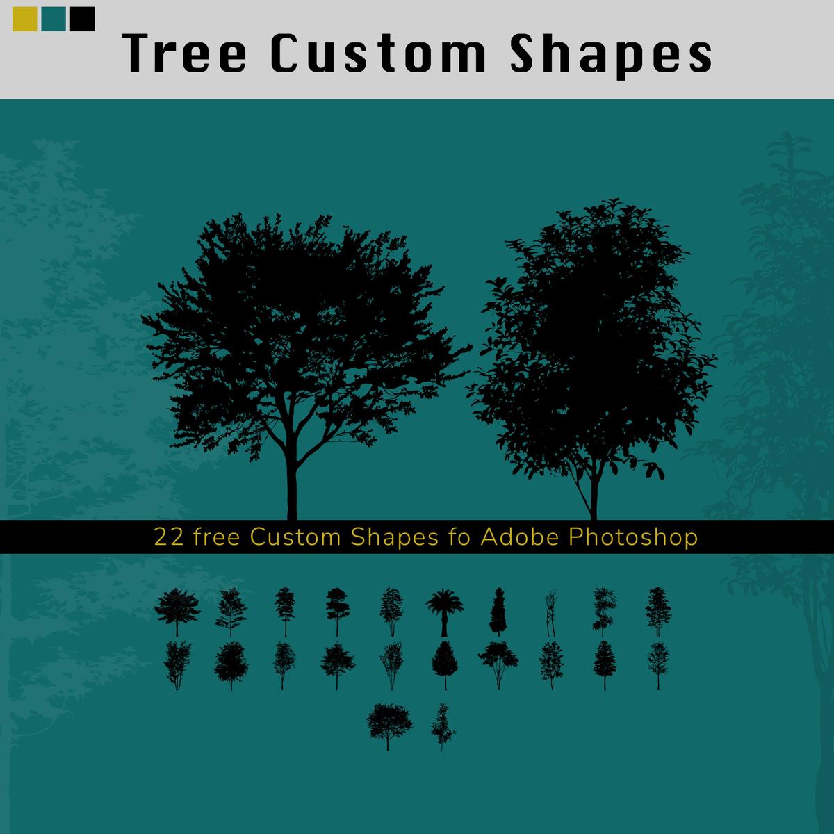 Tree Custom Shapes - Free Custom-shapes Download | MPB