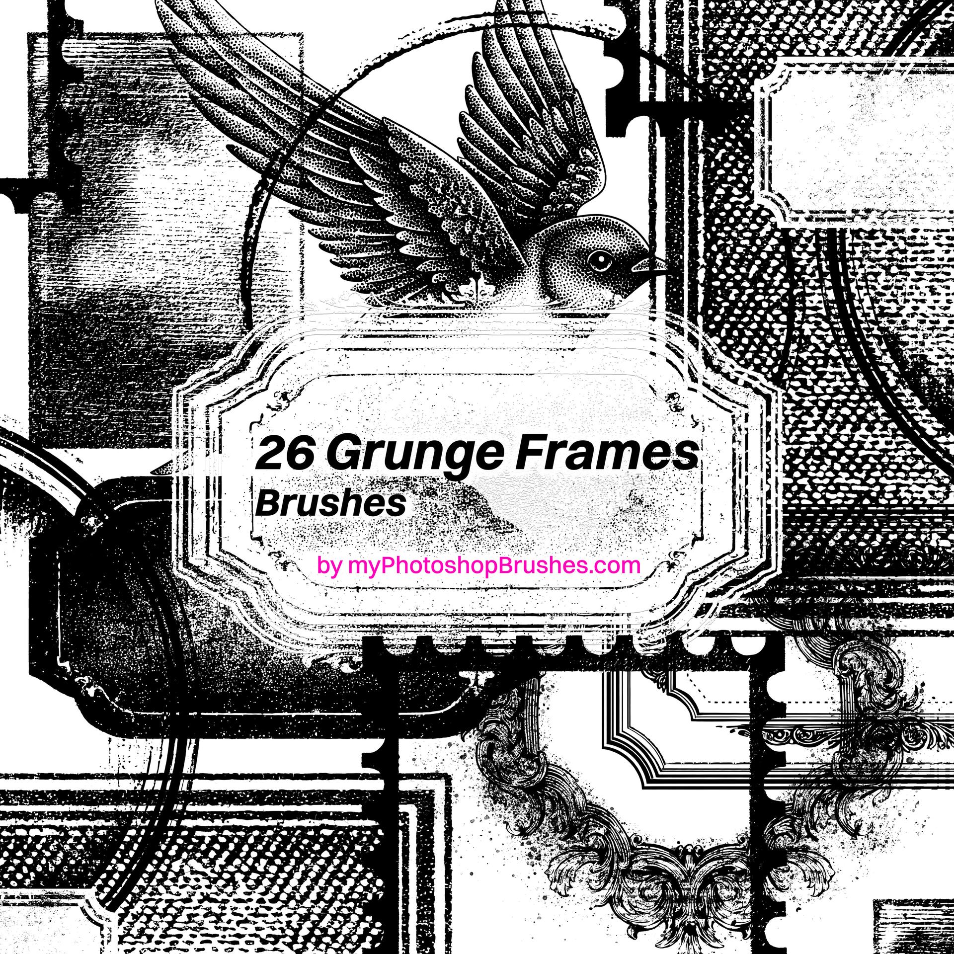 Grunge Frame Brushes - Free ABR Download | MPB