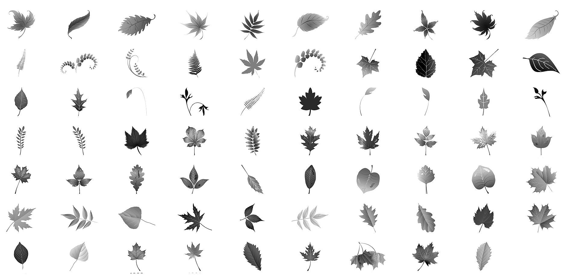 69 Free Leaves Photoshop Brushes - Free ABR Download | MyPhotoshopBrushes