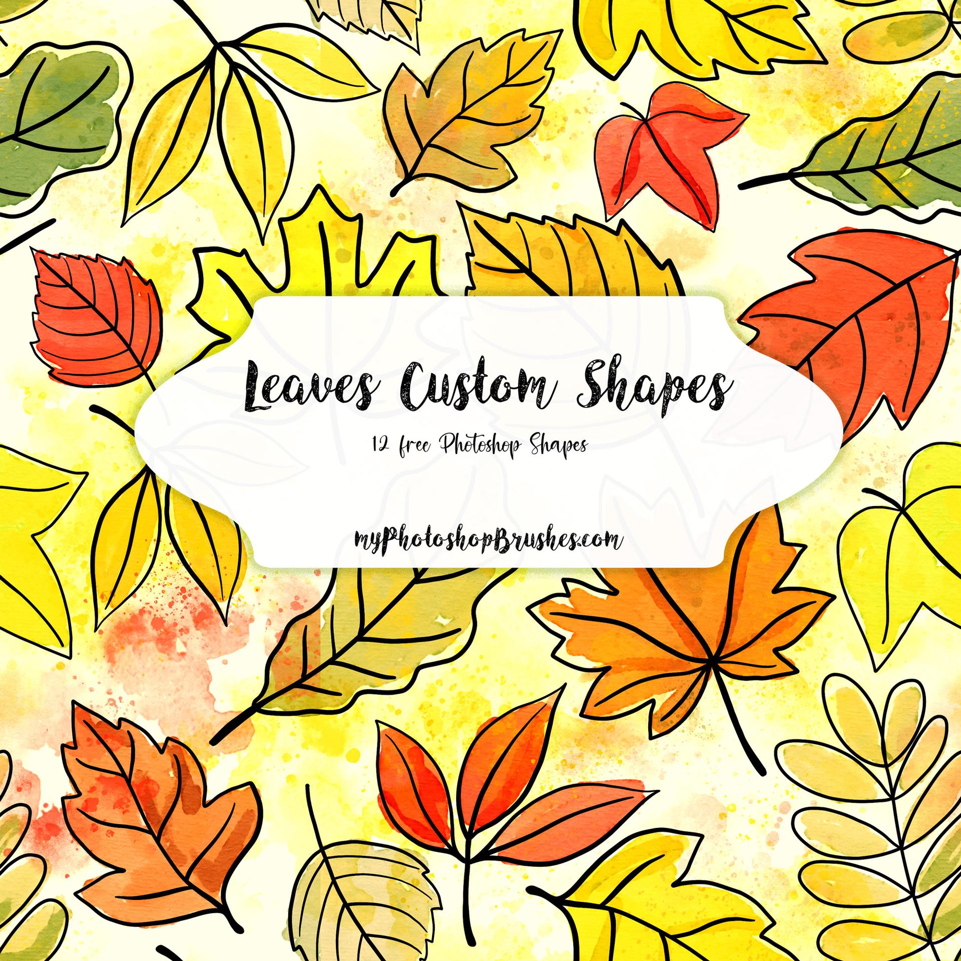 Leaves Custom Shapes - Free Custom-shapes Download | MPB
