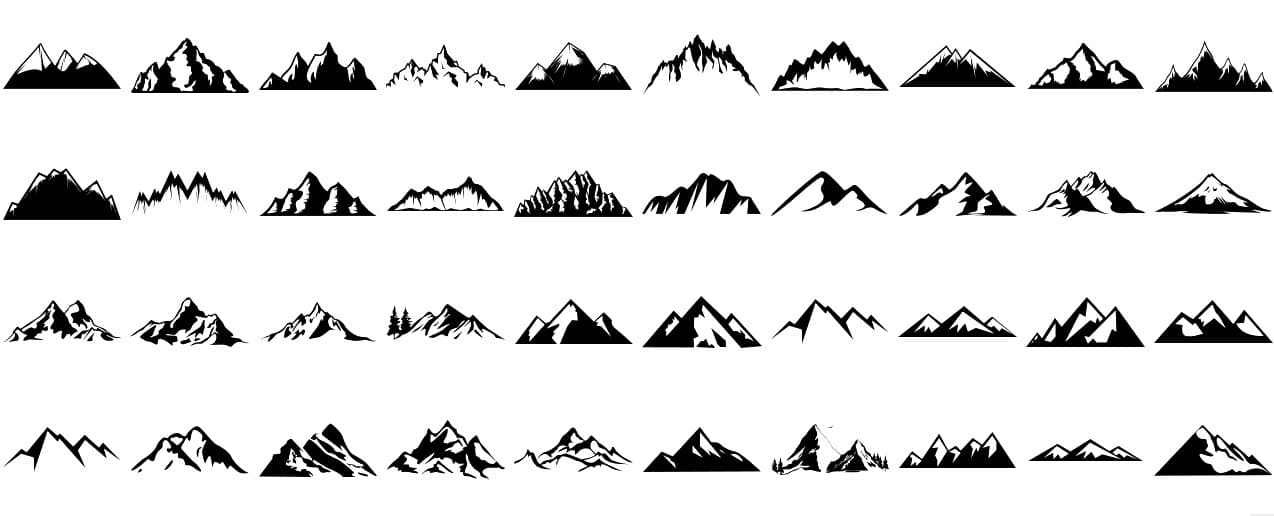 40 Free Mountains Custom Shapes - Free Custom-shapes Download ...