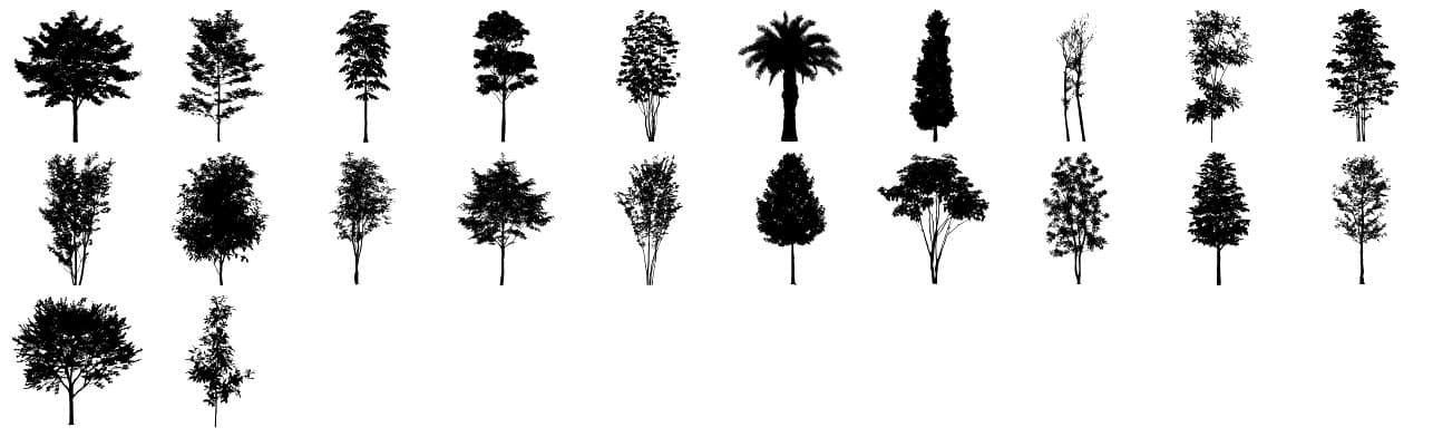 Tree Custom Shapes - Free Custom-shapes Download | MPB