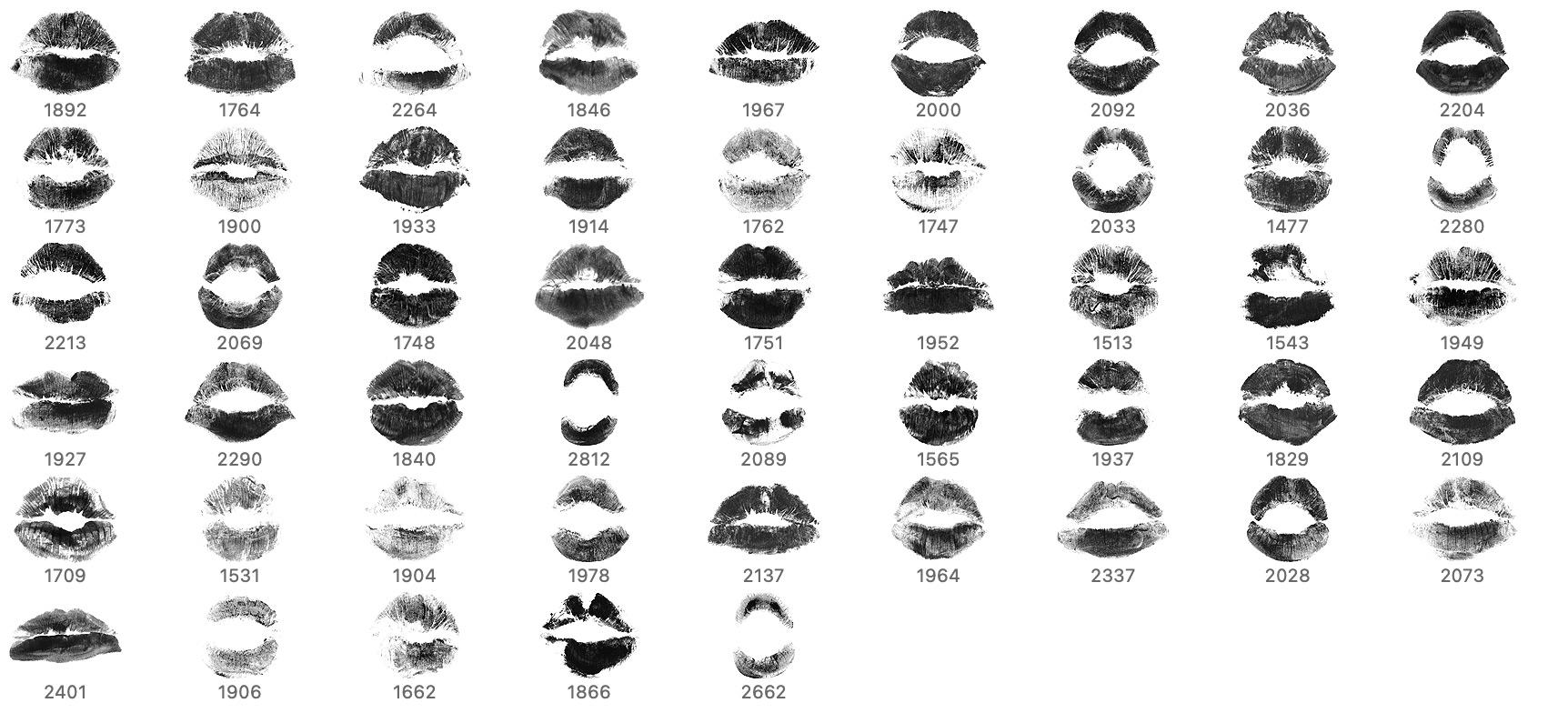 50 Lip Print Photoshop Brushes - Free ABR Download | MPB