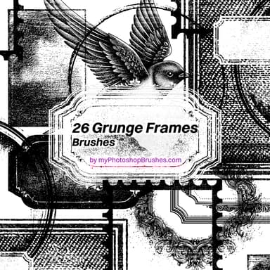 Grunge Frame Brushes - Free ABR Download | MPB