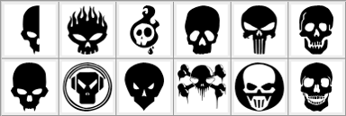 I Love Skulls - Free Custom-shapes Download | MPB
