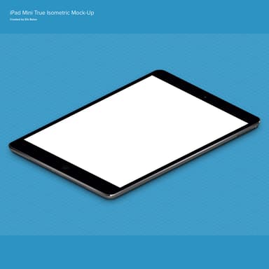iPad Mini Mock-up - Isometric PSD - Free Free-psd Download ...