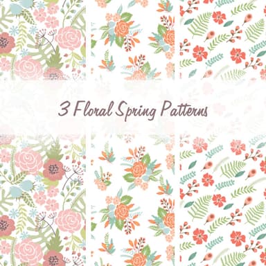 Floral Spring Patterns - Free PAT Download | MPB