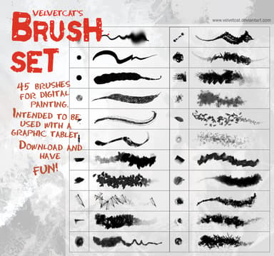 Digital Painting Brushes - Free ABR Download | MPB