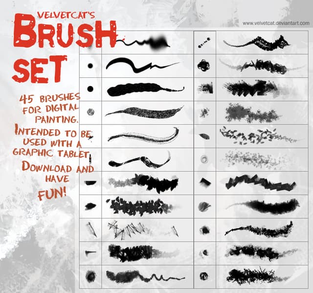 Digital Painting Brushes - Free ABR Download | MPB
