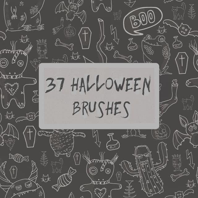 37 Halloween Brushes - Free ABR Download | MPB