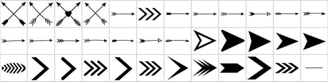 Arrows Custom Shapes - Free Custom-shapes Download | MyPhotoshopBrushes