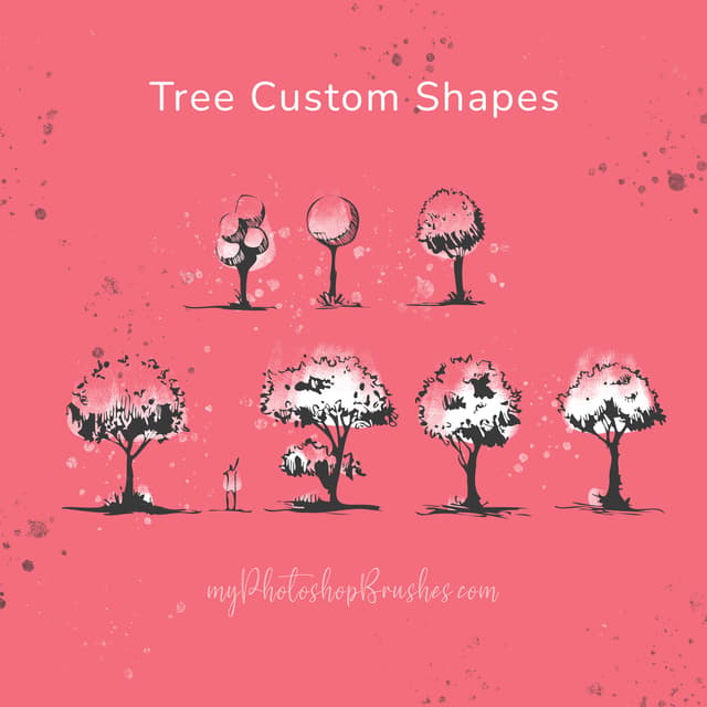Tree Shapes for Architecture - Free Custom-shapes Download | MPB