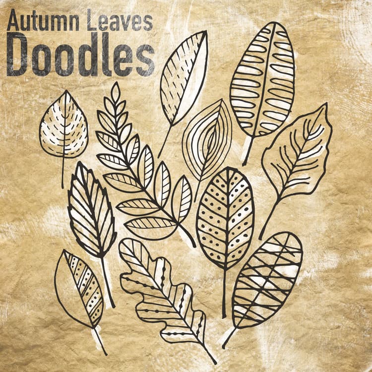 Autumn Leaves Doodles Brushes - Free ABR Download | MyPhotoshopBrushes