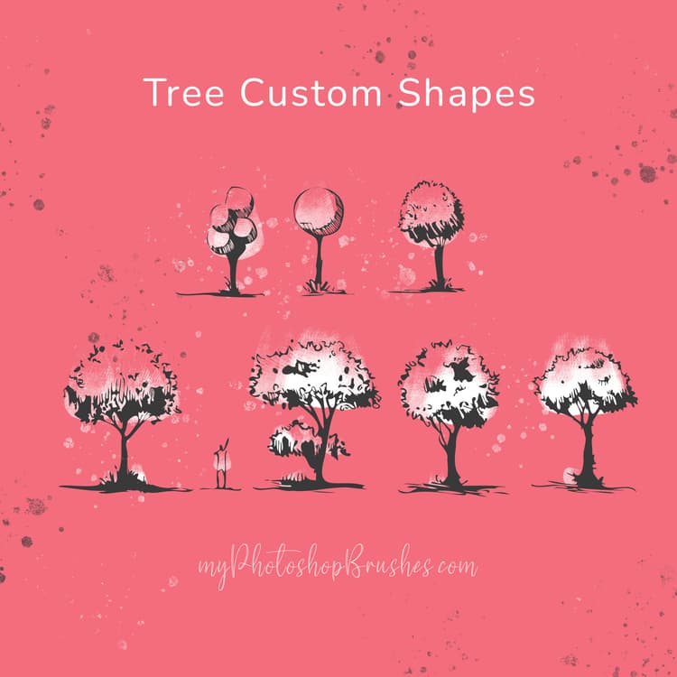 Tree Shapes for Architecture - Free Custom-shapes Download | MPB