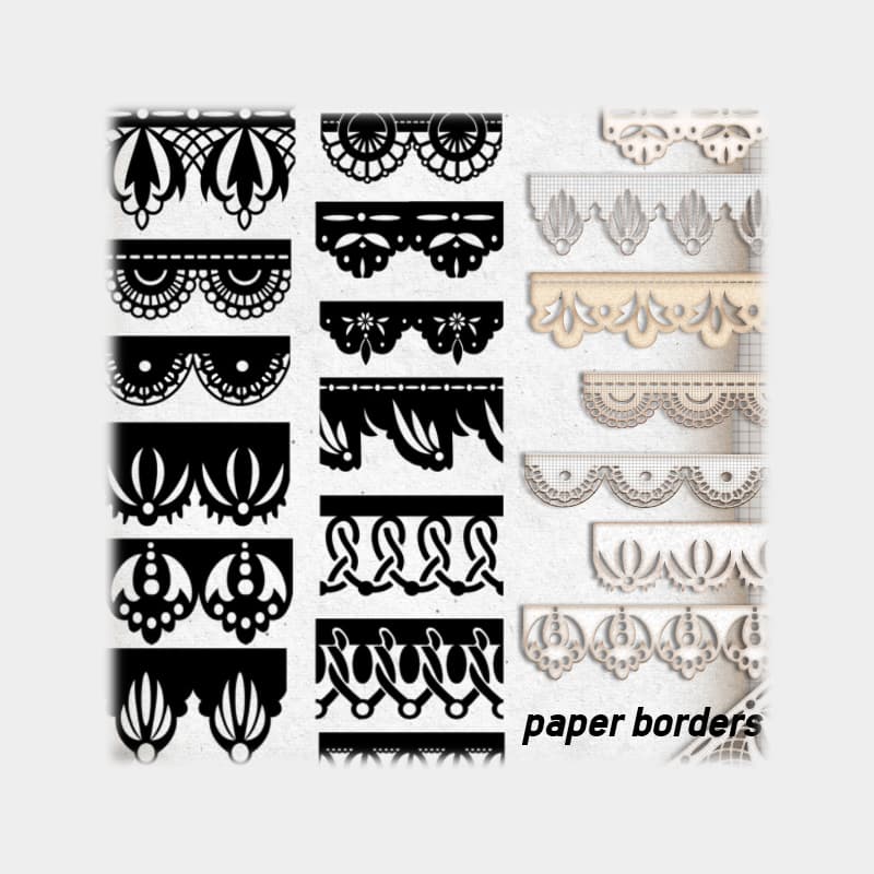 Free Paper Borders Brushes - Free ABR Download | MPB