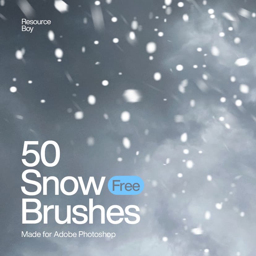 50 Snow Photoshop Brushes - Free ABR Download | MPB