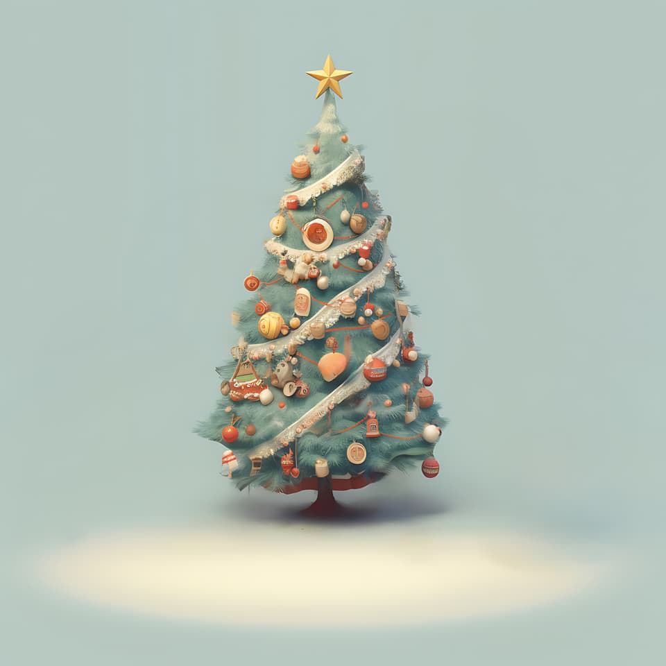 Enchanted Christmas Tree - Free JPG Download | MyPhotoshopBrushes